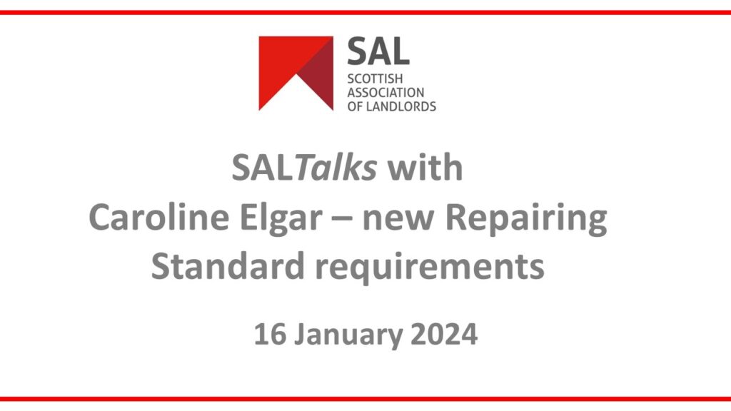 SALTalks with Caroline Elgar - new Repairing Standard requirements ...